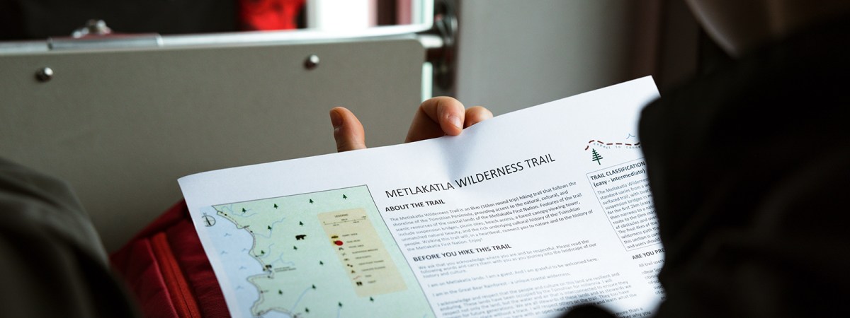 GETTING HERE – The Metlakatla Wilderness Trail